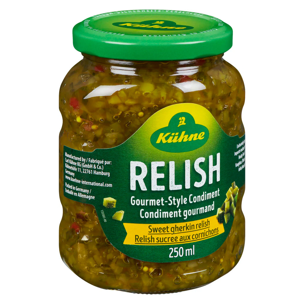 KUHNE, RELISH SUCRÉE CORNICHONS 250ml— Marché Nuvo