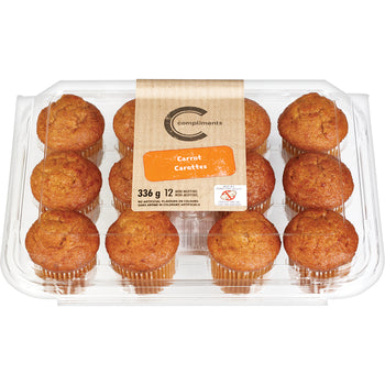 COMPLIMENTS, MINI MUFFINS CAROTTE 336 G — Marché Nuvo
