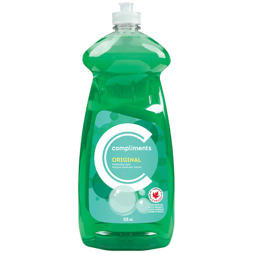 COMPLIMENTS, DETERGENT A VAISSELLE ORIGINAL, 828ML— Marché Nuvo