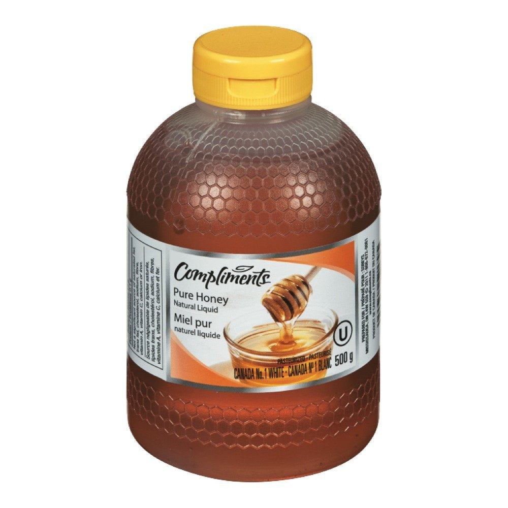 COMPLIMENTS PURE AND NATURAL LIQUID HONEY, 500 G — Marché Nuvo