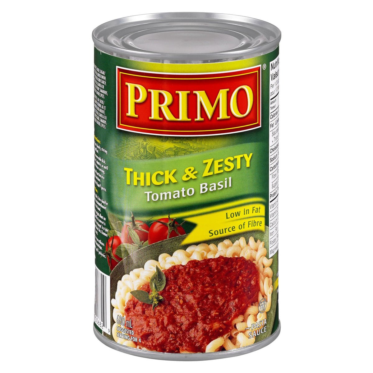 PRIMO TOMATO BASIL PASTA SAUCE, 680 ML — Marché Nuvo