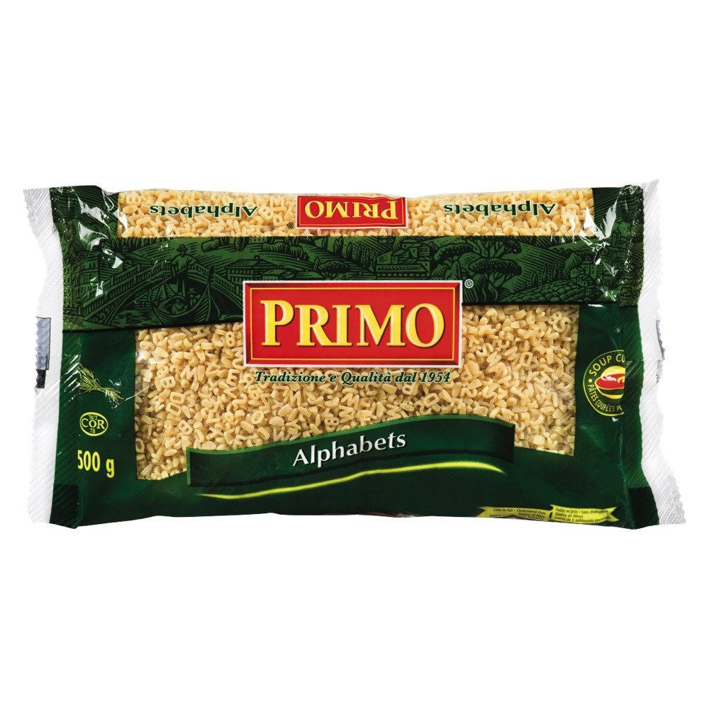PRIMO PASTA ALPHABETS, 500 G — Marché Nuvo