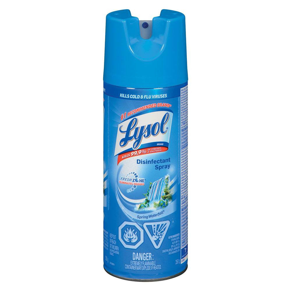 LYSOL SPRING WATER DISINFECTANT SPRAY, 350 G — Marché Nuvo