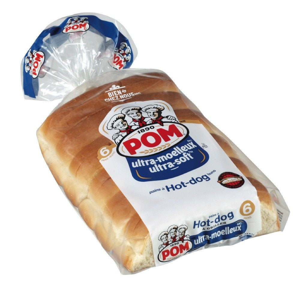 ULTRA SOFT HOT DOG POM BREAD, 6 UNITS — Marché Nuvo