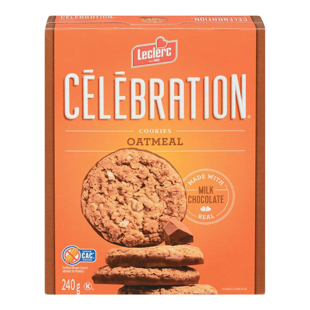 LECLERC CELEBRATION COOKIE WITH CHOCOLATE OAT FLAKES, 240 G — Marché Nuvo
