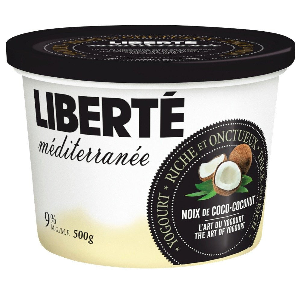 LIBERTÉ MEDITERRANEAN COCONUT YOGURT, 500 G — Marché Nuvo