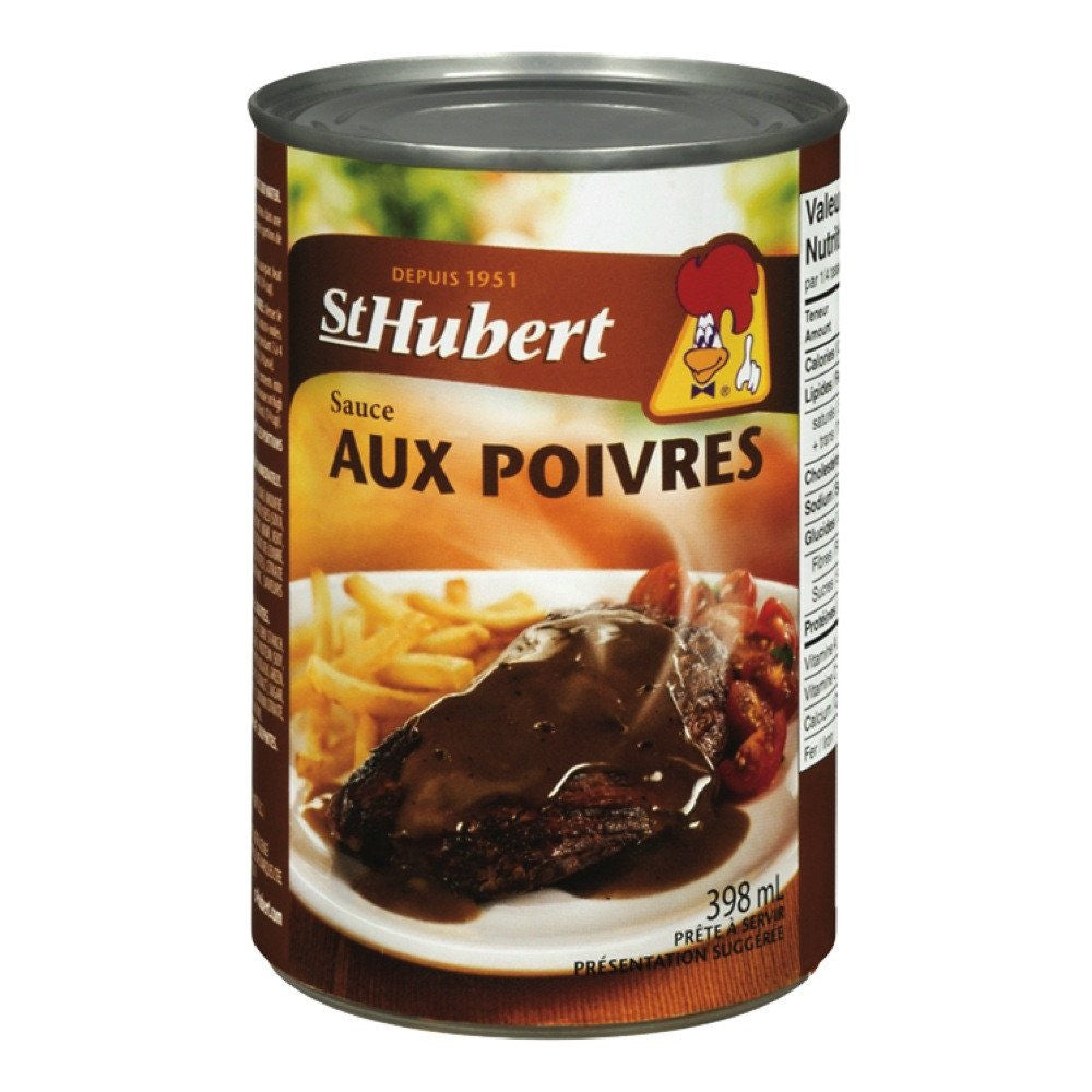 ST-HUBERT SAUCE AUX POIVRES , 398 ML— Marché Nuvo