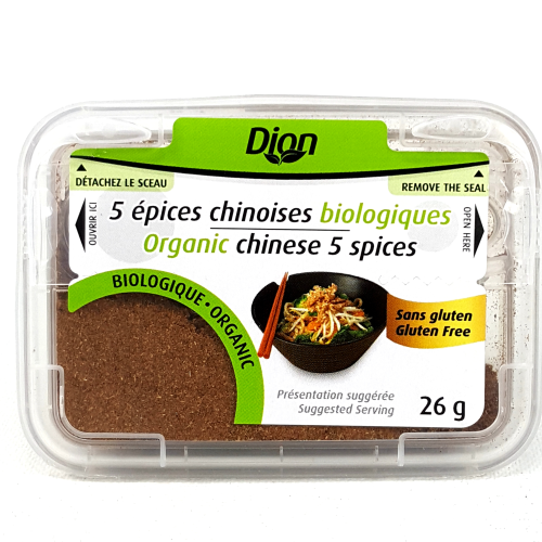 DION, 5 ORGANIC CHINESE SPICES, 26 G — Marché Nuvo