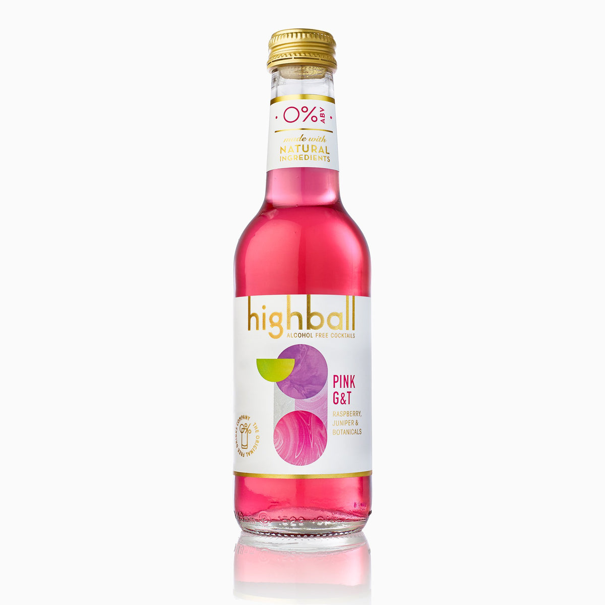 HIGHBALL, GIN & TONIC ROSÉ COCKTAIL ALCOHOL-FREE 0%, 250 ML — Marché Nuvo
