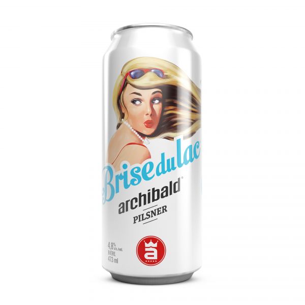 ARCHIBALD, BRISE DU LAC 4.8% PILSNER CANETTE, 473ML — Marché Nuvo