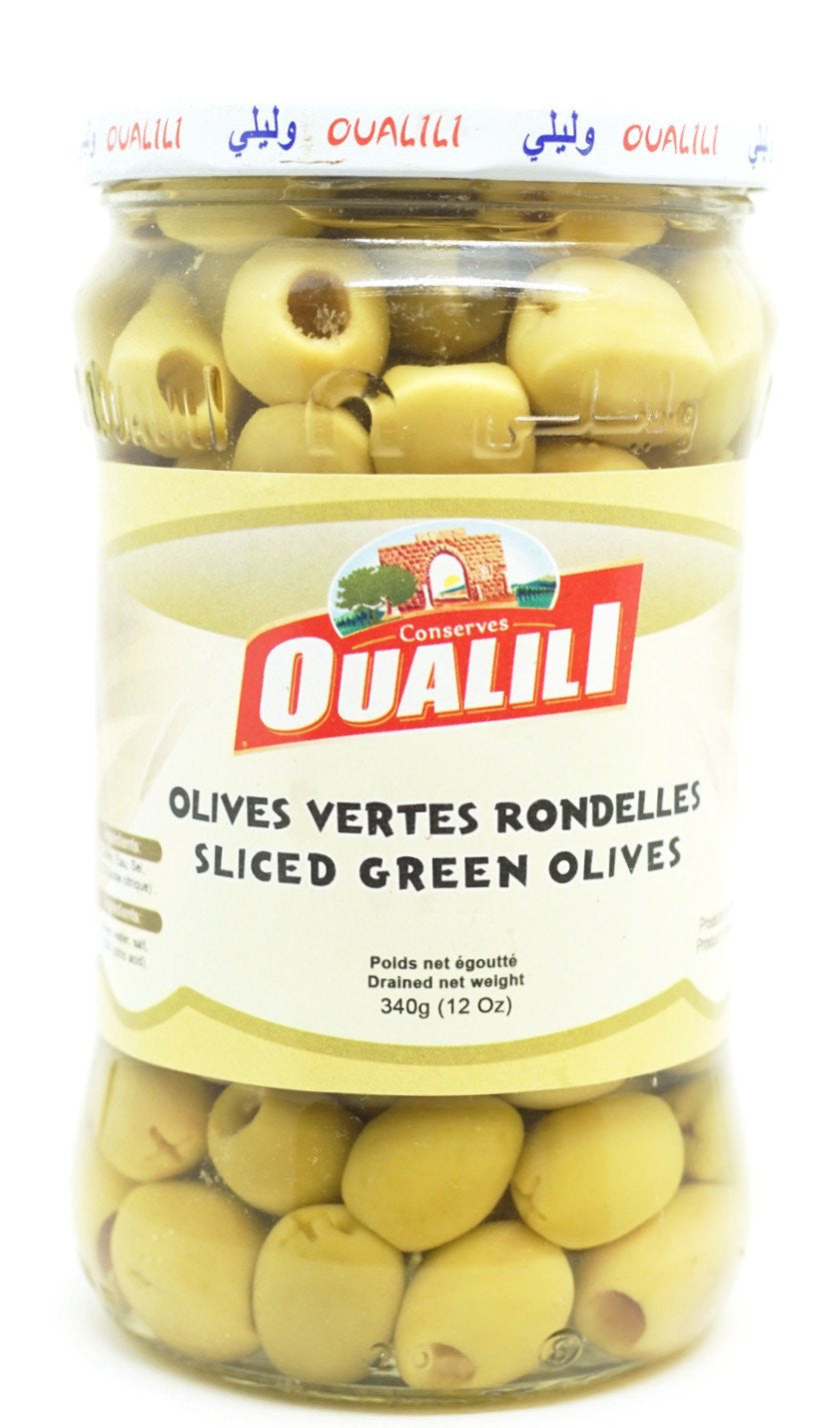 OUALILI OLIVES VERTES RONDELLES, 340 G — Marché Nuvo